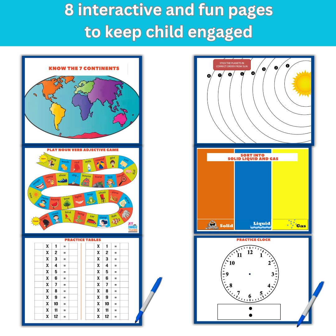 Knowledge Binder Book for 4 to 11 year kids – My House Teacher