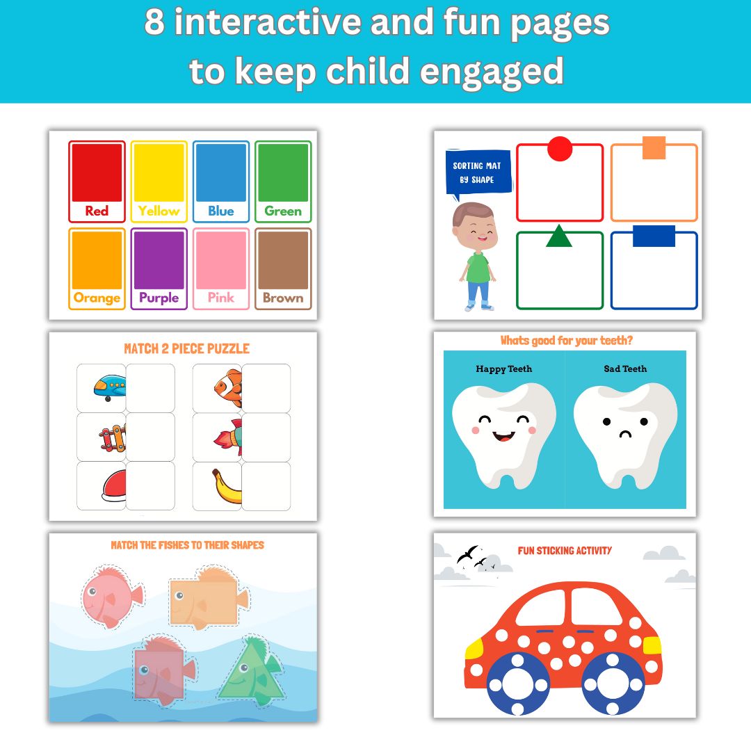 My Toddler busy book - Activity Binder – My House Teacher