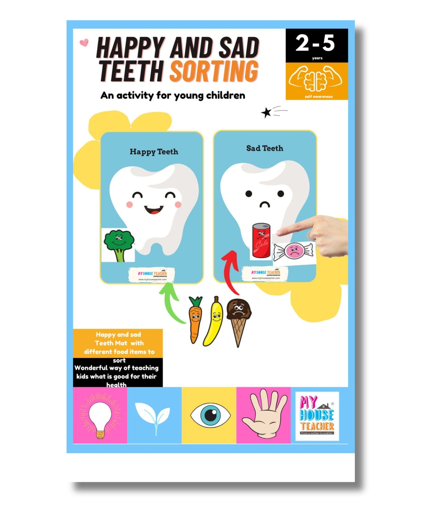 Happy And Sad Teeth Sorting Busy Bag – My House Teacher
